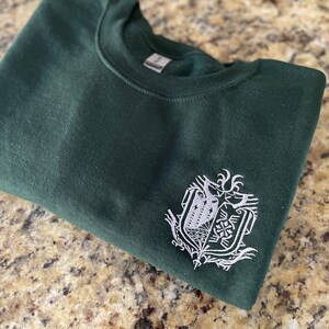 Embroidered Monster Hunter World Sweatshirt: Hunter Gift - Etsy