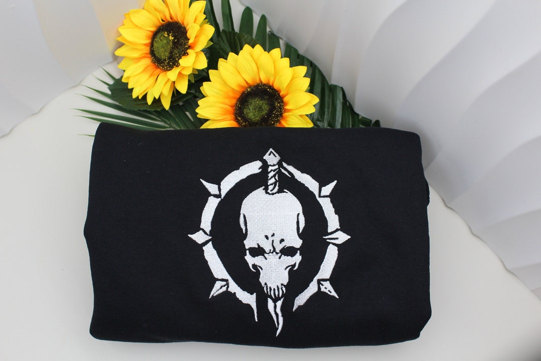Diablo 4 Necromancer Embroidered Sweatshirt: Gamer Gift - Etsy