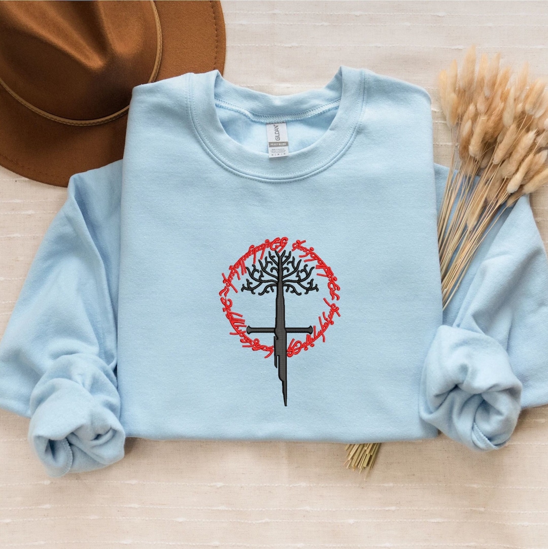 LOTR Embroidered Sweatshirts, Lord of the Rings Hoodies, Dark Academia ...