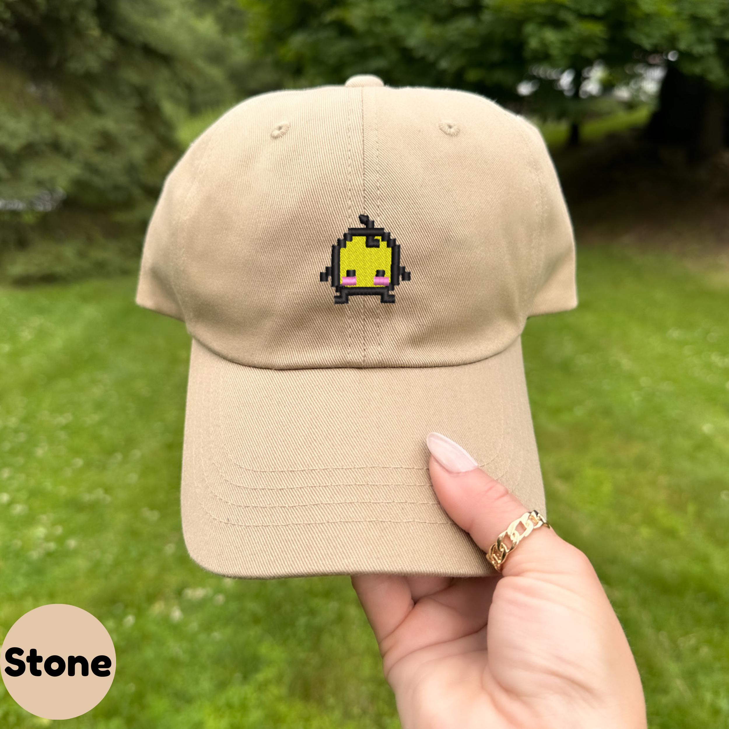 Embroidered Pixel Creature Cap | Retro Dad Hat for Cozy Gamers - Etsy