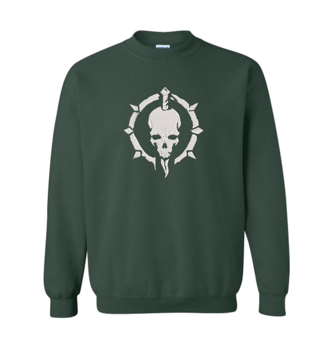 Diablo 4 Necromancer Sweatshirt: Embroidered Gamer Hoodie - Etsy