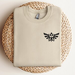 Legend of Zelda Embroidered Sweatshirt, Cozy Gamer Hoodie, Minimalist ...
