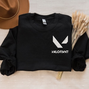 Valorant Embroidered Sweatshirt, Gamers Hoodies, Best Gift for Birthday ...