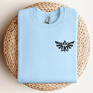 Legend of Zelda Embroidered Sweatshirt, Cozy Gamer Hoodie, Minimalist ...
