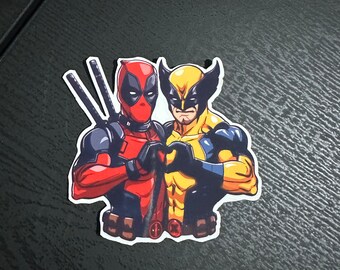 Deadpool and Wolverine Waterproof Sticker. - Etsy