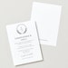 Modern Minimalist White Wedding Invitation Template, Clean Elegant ...