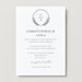 Modern Minimalist White Wedding Invitation Template, Clean Elegant ...