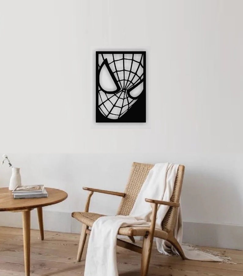 Spider-man Wood Art LED Light Silhouette Symbols Picture Frame - Etsy