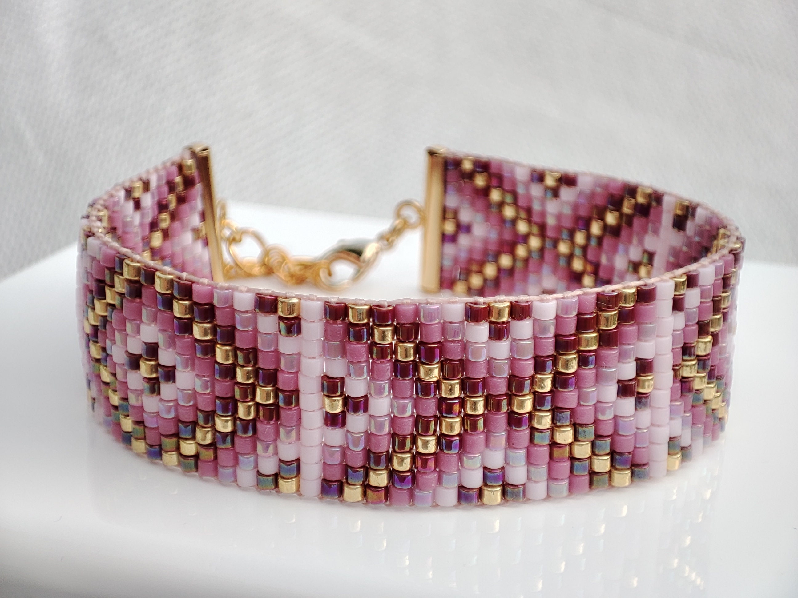 Geometric Miyuki Bracelet Pattern Loom Bead Bracelet Chart - Etsy