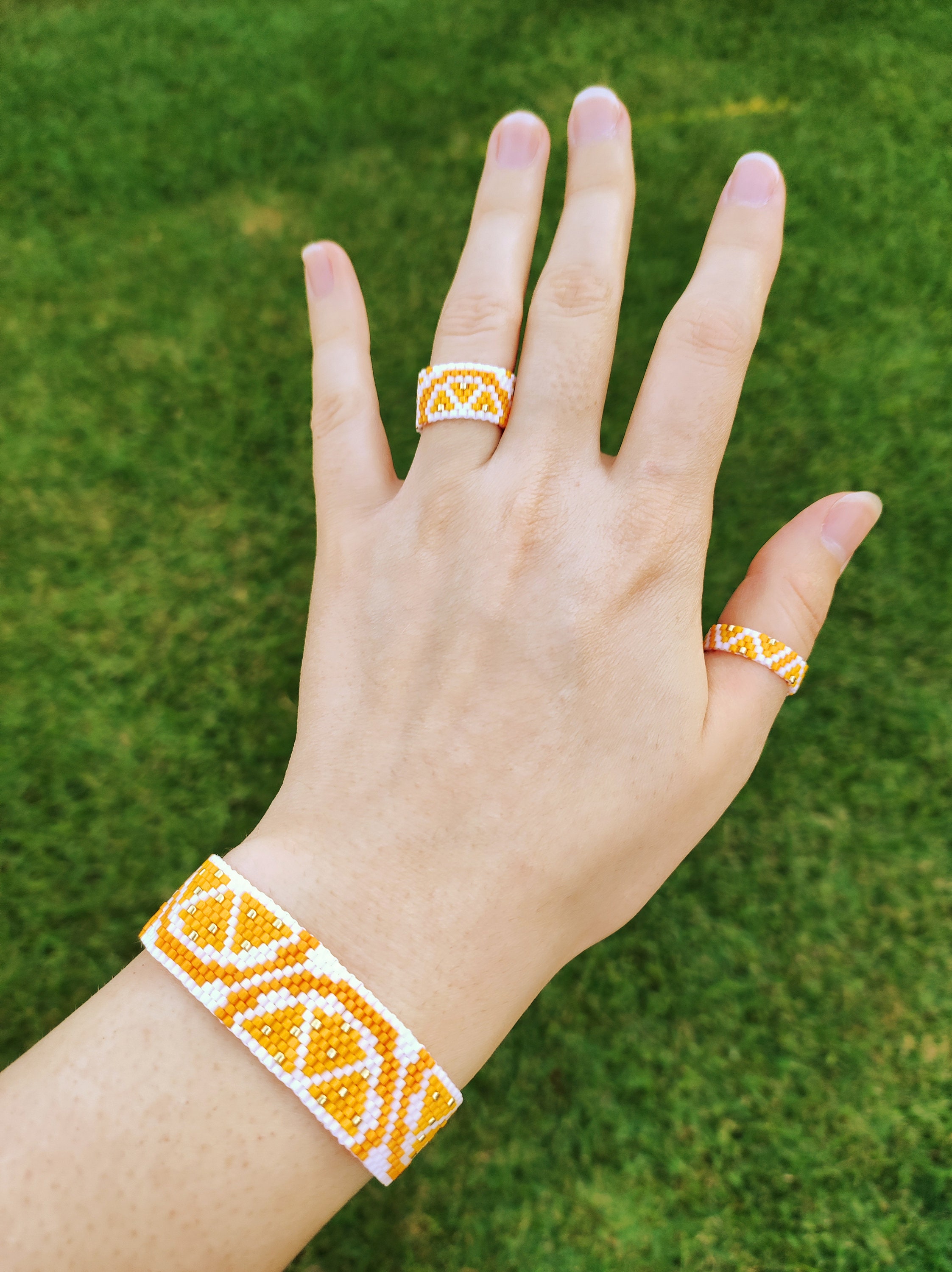 Peyote Odd Count Miyuki Delica 11 Bead Thin Narrow Easy Orange Food Fun ...