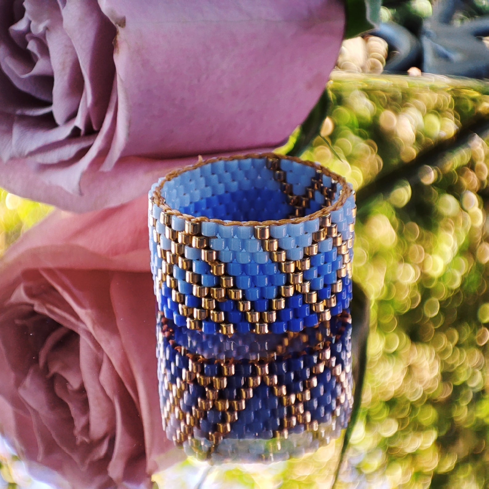 Two Peyote Bead Ring Patterns (odd Count), Miyuki Ring Beading Chart, Thin Wide Ring, Elegant ...