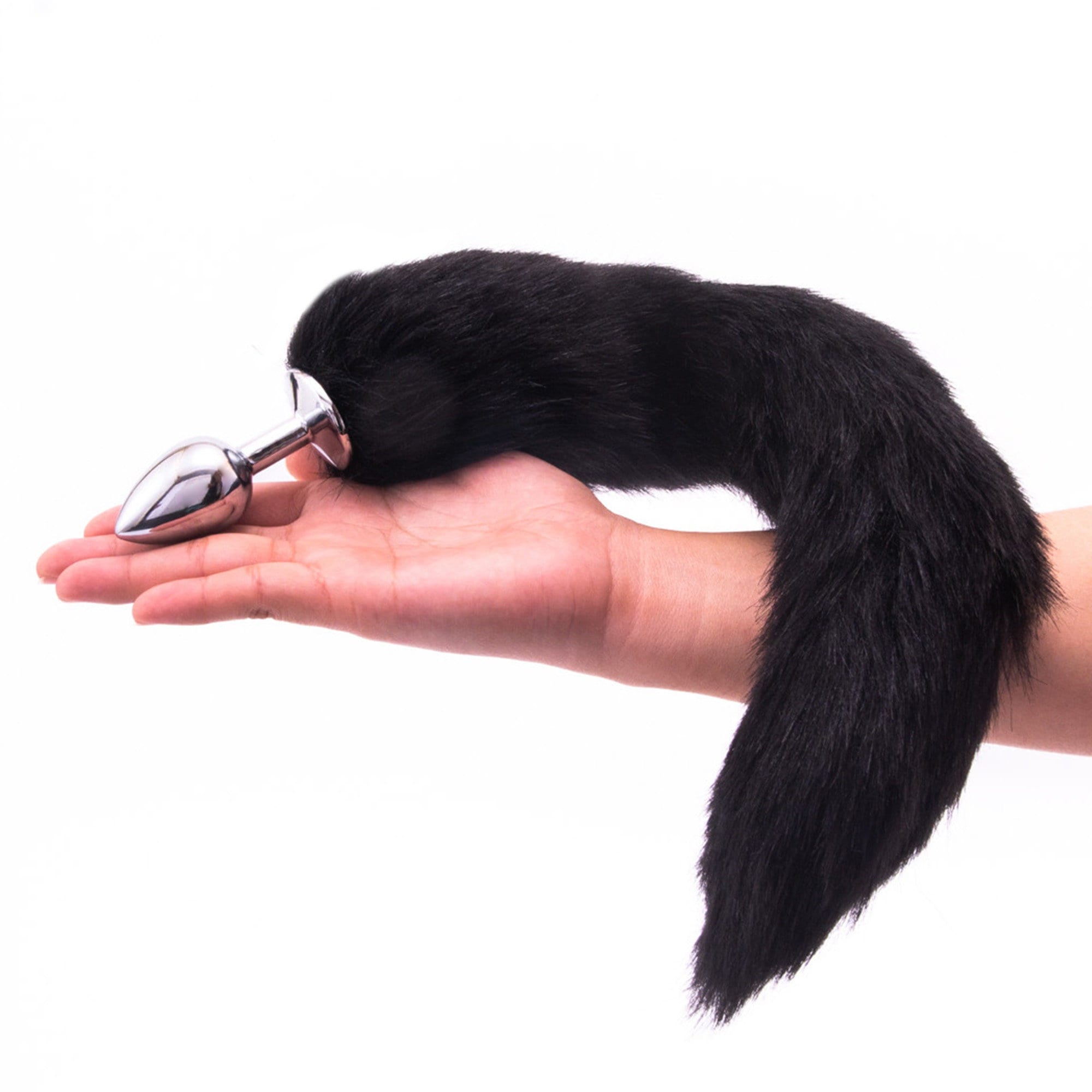 Cute Black Kitty Tail With Metal Butt Plug - Etsy