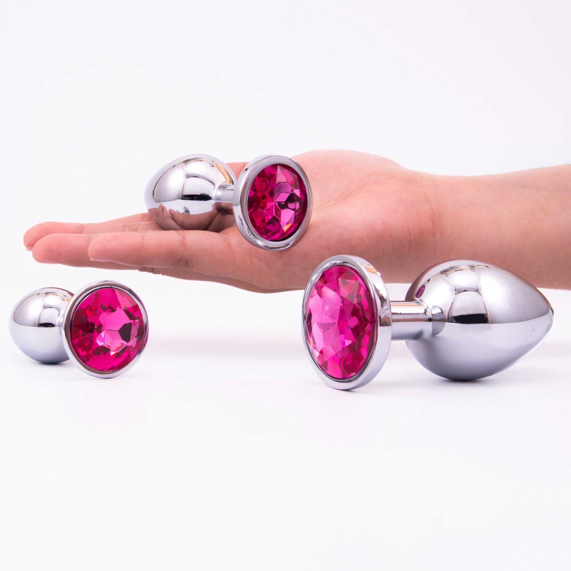 Cute Gemmed Stainless Steel Anal Plug Set - Etsy