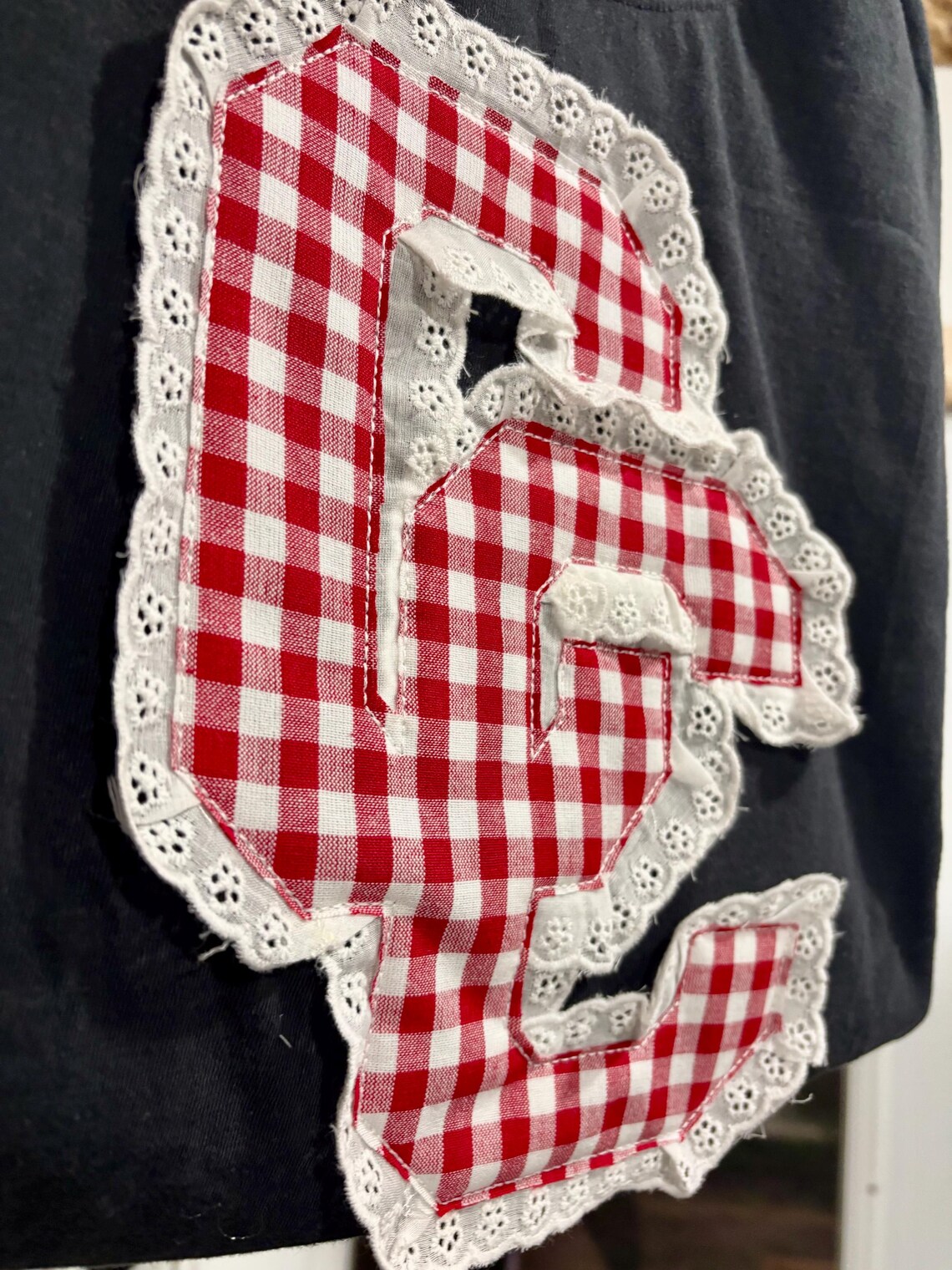 CUSTOM School Letter Embroidered School Spirit Preppy Gift for High ...