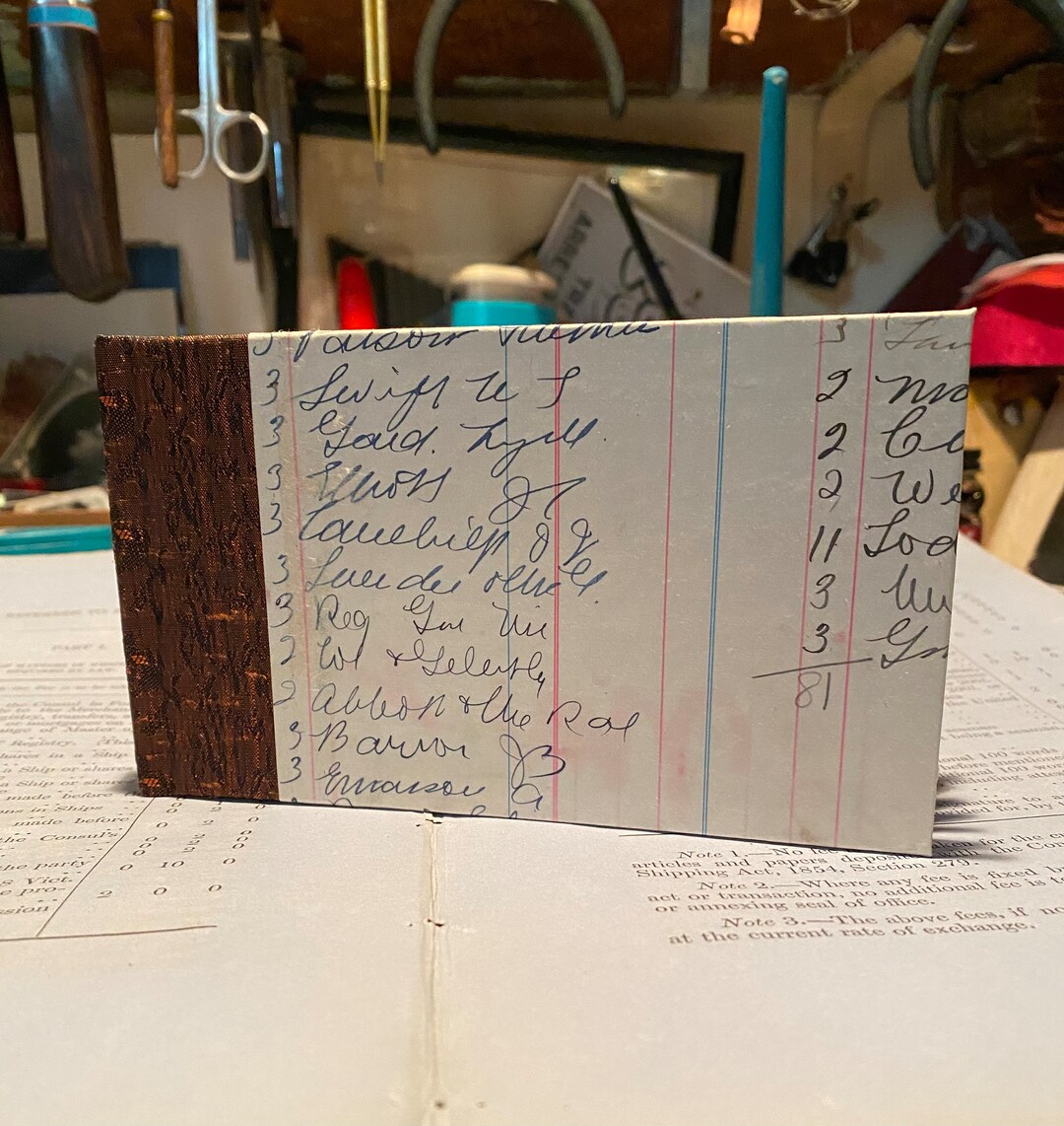 Antique Ledger Page Covers the Handmade Sketchbook/notebook - Etsy