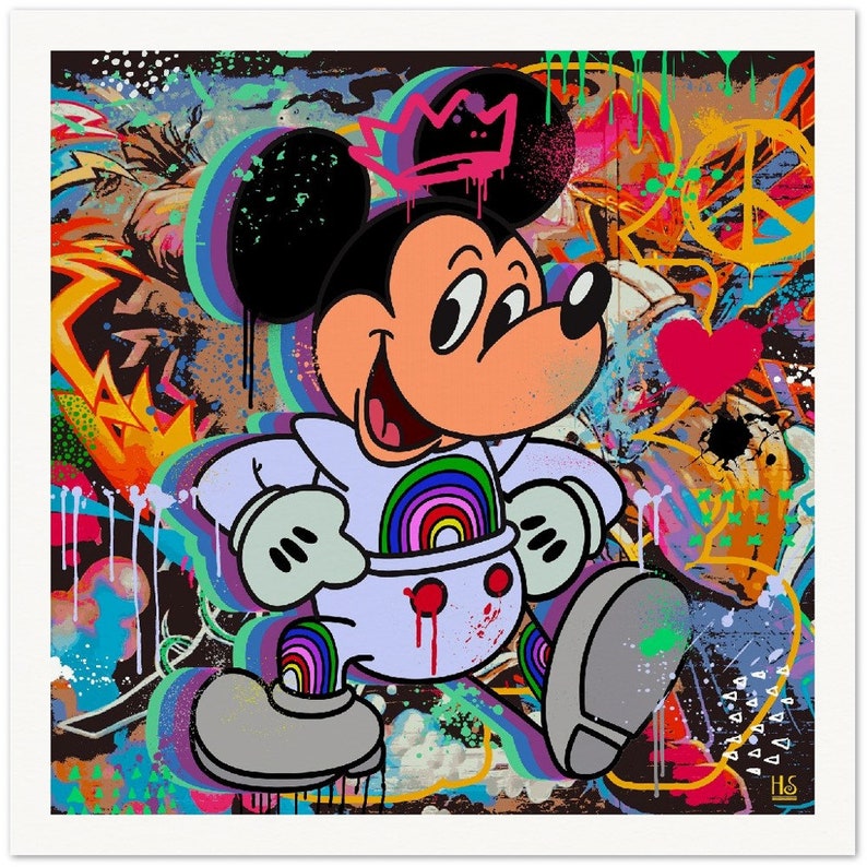 Mickey Mouse Pop Art - Etsy