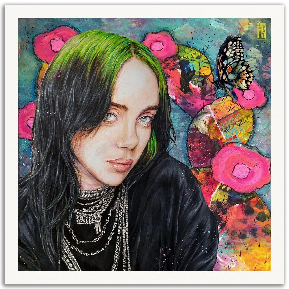 Billie Eilish Pop Art - Etsy