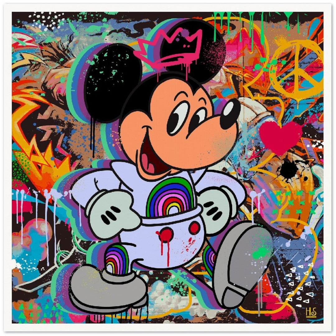 Mickey Mouse Pop Art - Etsy