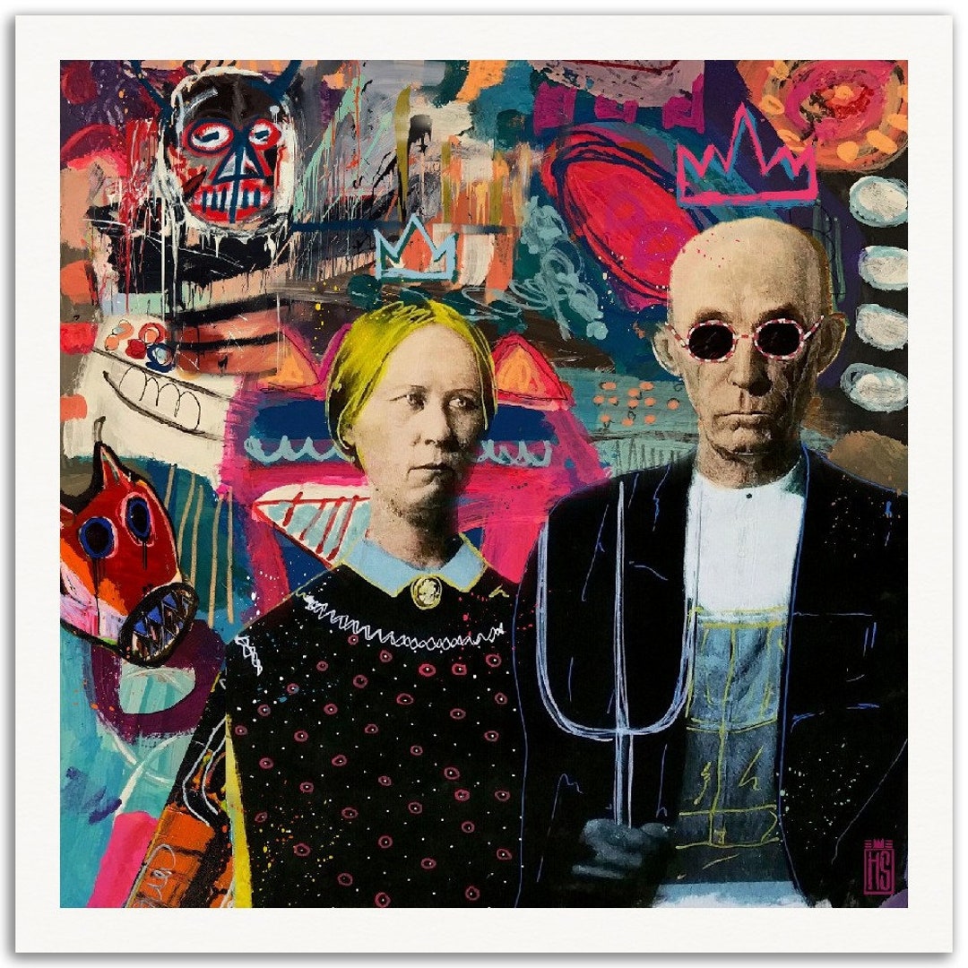 American Gothic Pop Art - Etsy