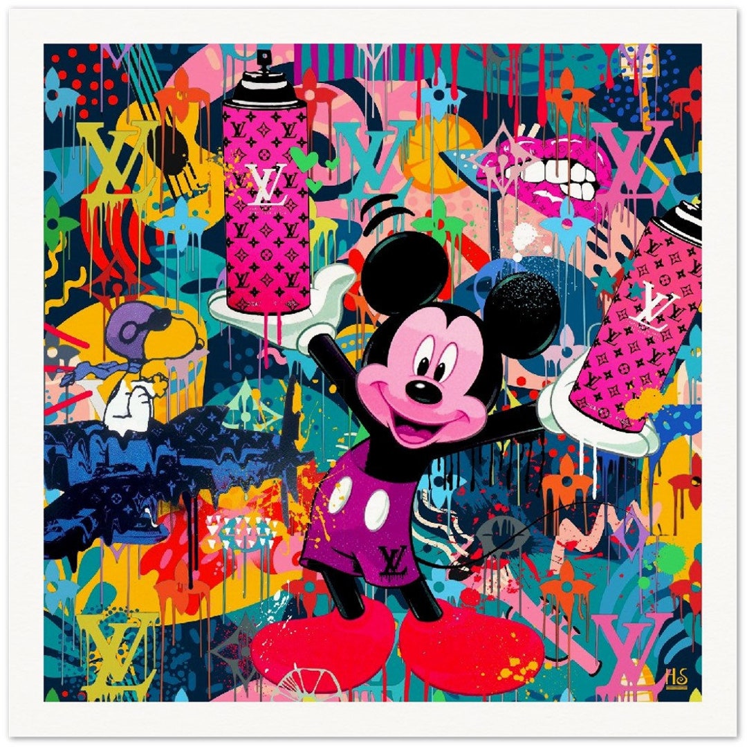 Mickey Mouse & Snoopy Pop Art - Etsy