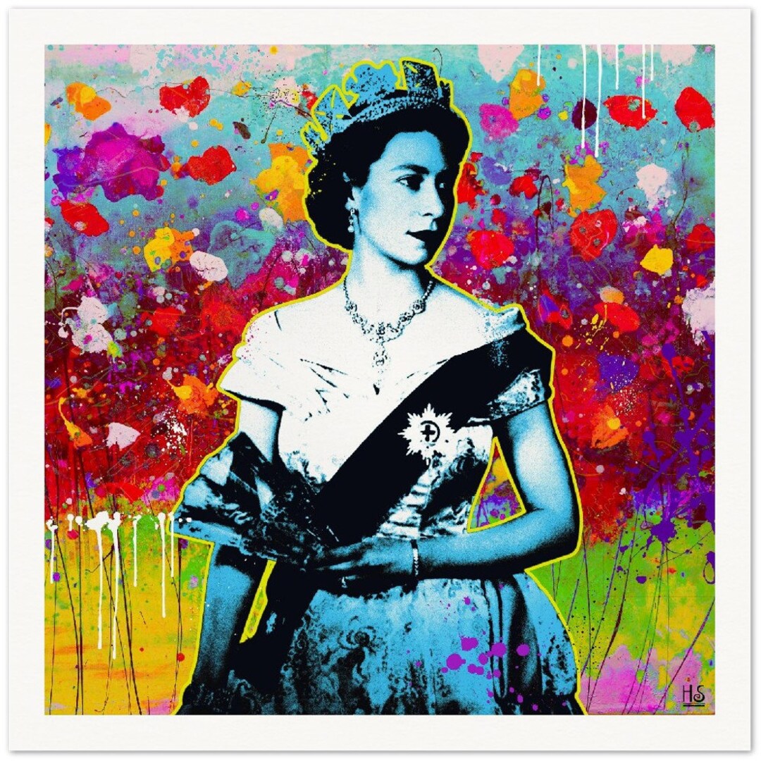 Queen Elizabeth Pop Art - Etsy