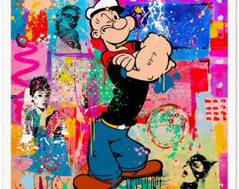 Popeye Poster - Etsy