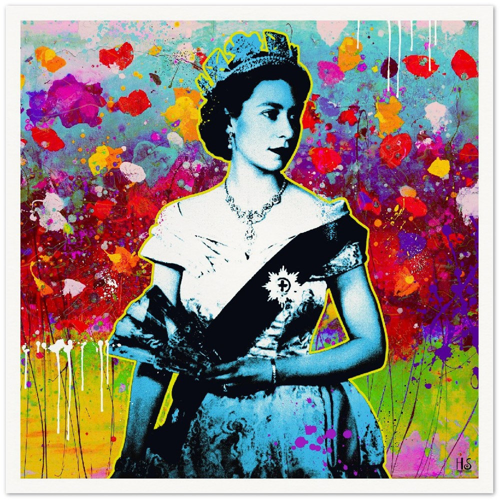 Queen Elizabeth Pop Art - Etsy