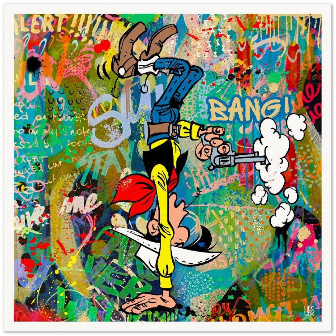 Lucky Luke Pop Art - Etsy