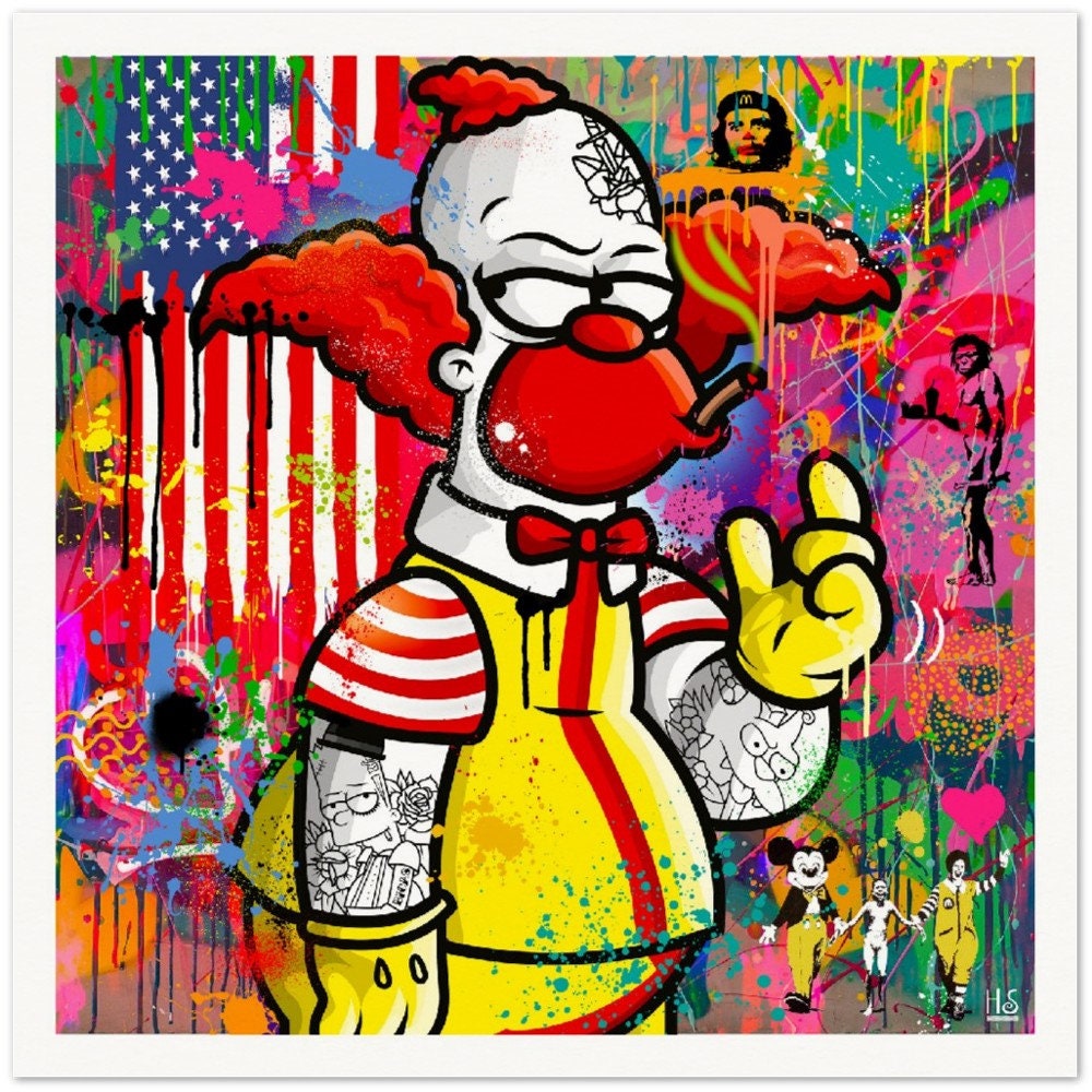 Homer Simpson Pop Art - Etsy