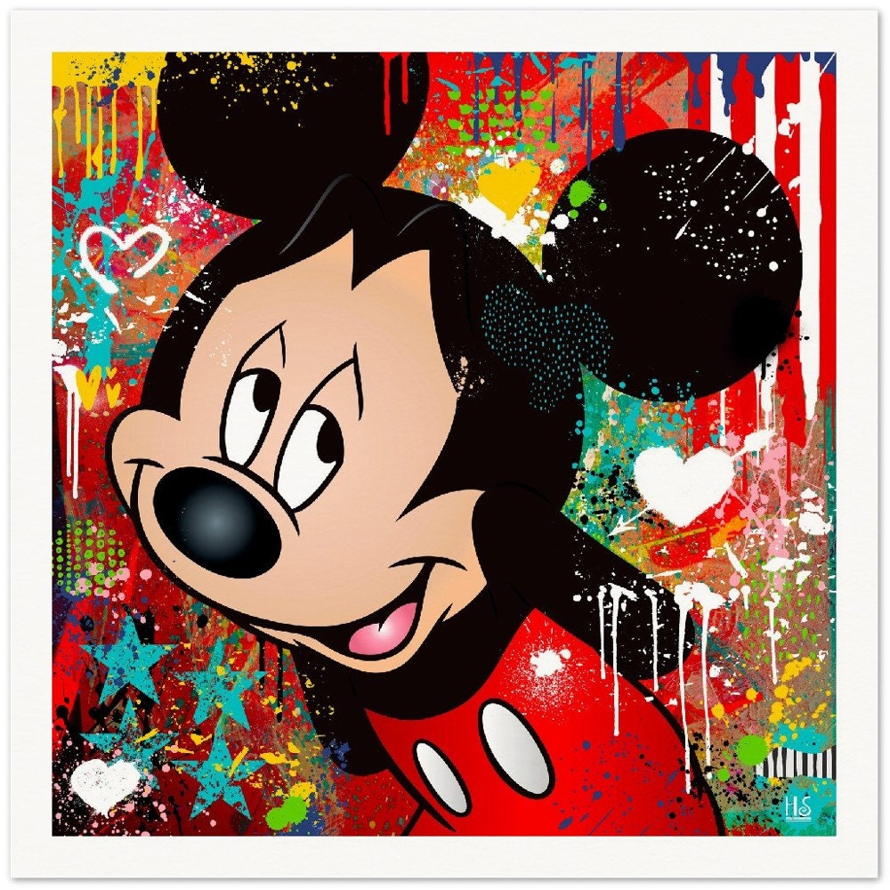 Mickey Mouse Pop Art - Etsy