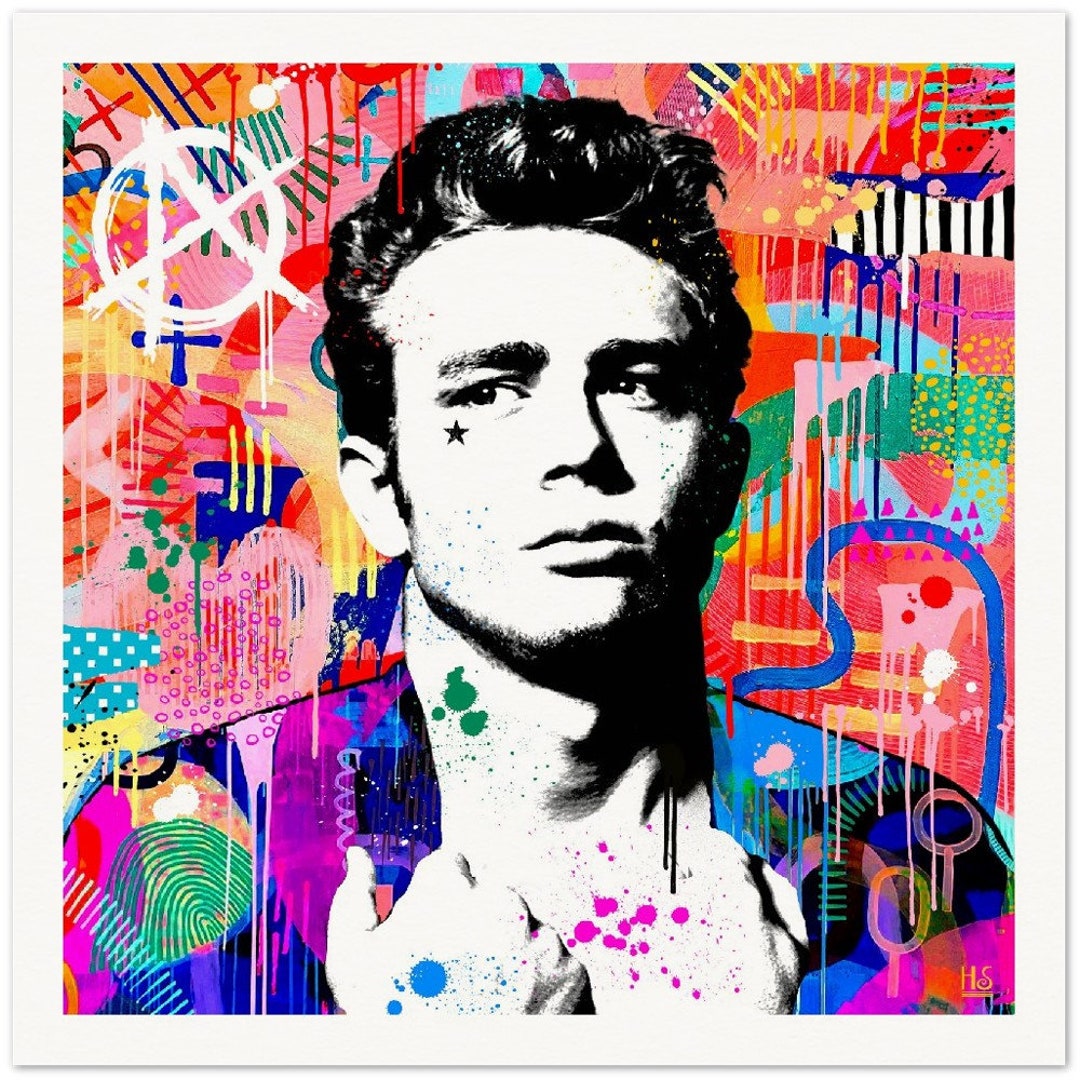 James Dean Pop Art - Etsy