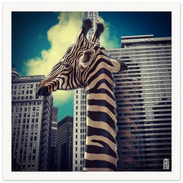 Striped Giraffe - Etsy