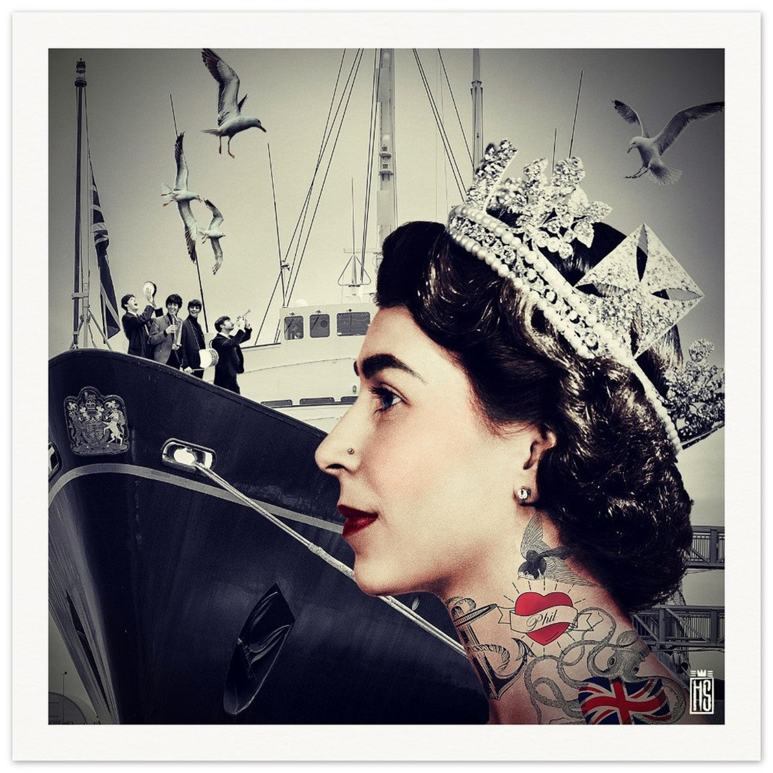Queen Elizabeth Pop Art - Etsy