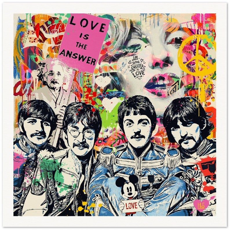 The Beatles Pop Art - Etsy