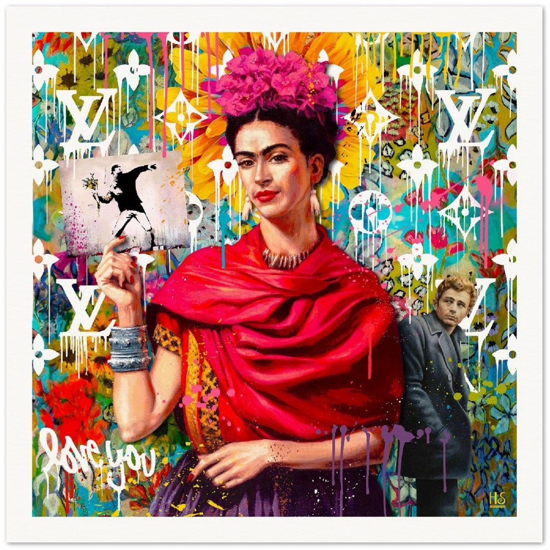 Frida Kahlo & James Dean Pop Art - Etsy