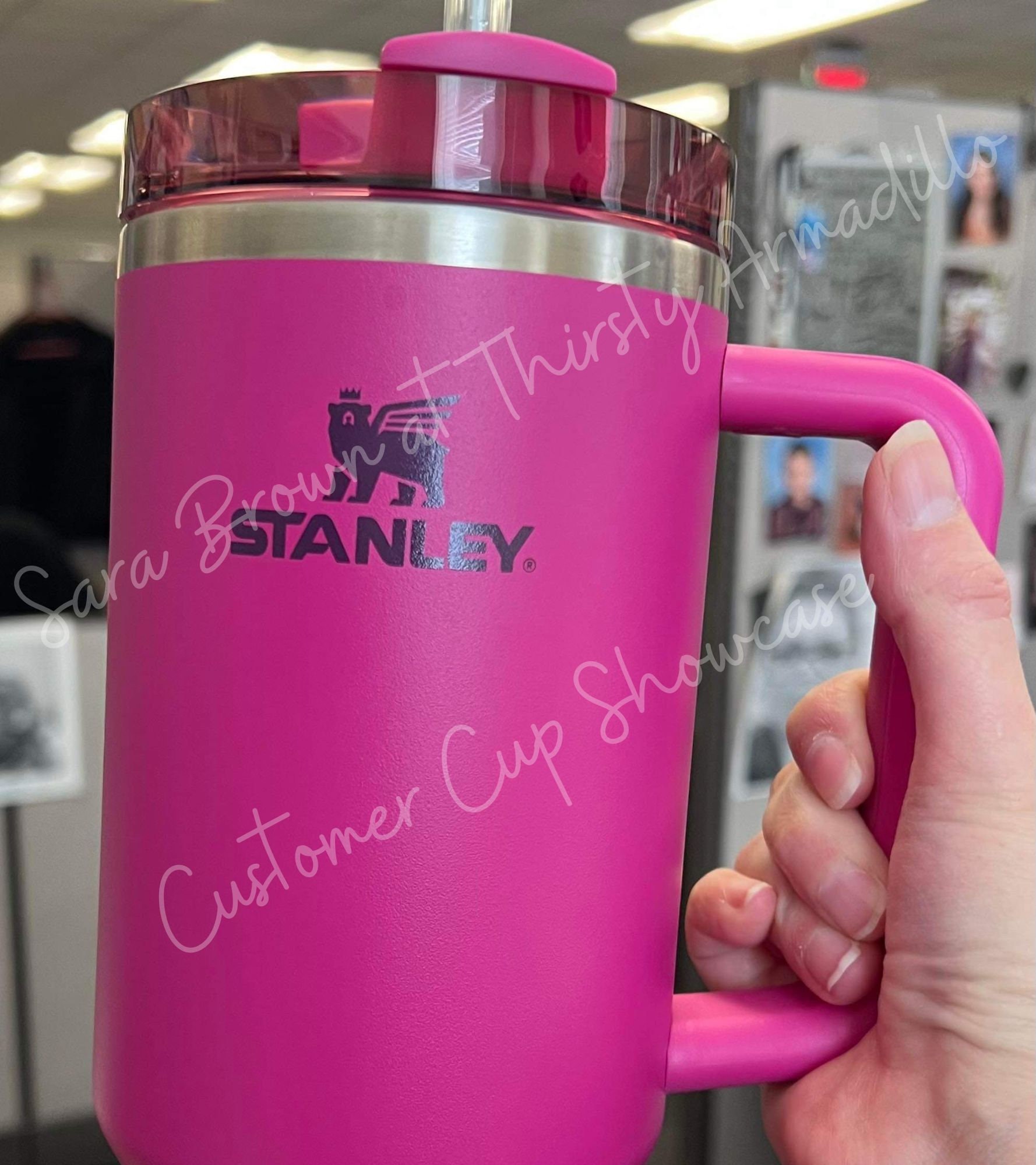 Stanley Hot Pink Custom Dyed Lid Lid for Stanley 2.0 Custom Stanley Lid ...