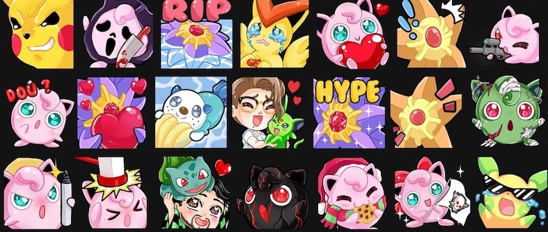 Custom Emote Commission for Twitch, Discord or Tiktok digital Item - Etsy