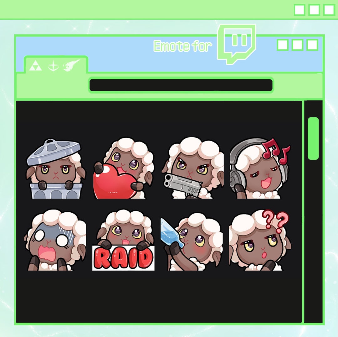 Black Sheep Emote for Twitch or Discord Set 1 - Etsy