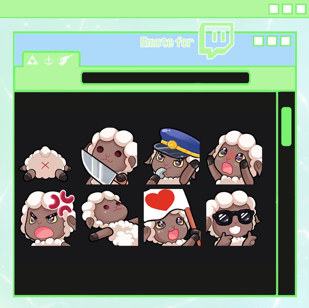 Black Sheep Emote for Twitch or Discord Set 3 - Etsy