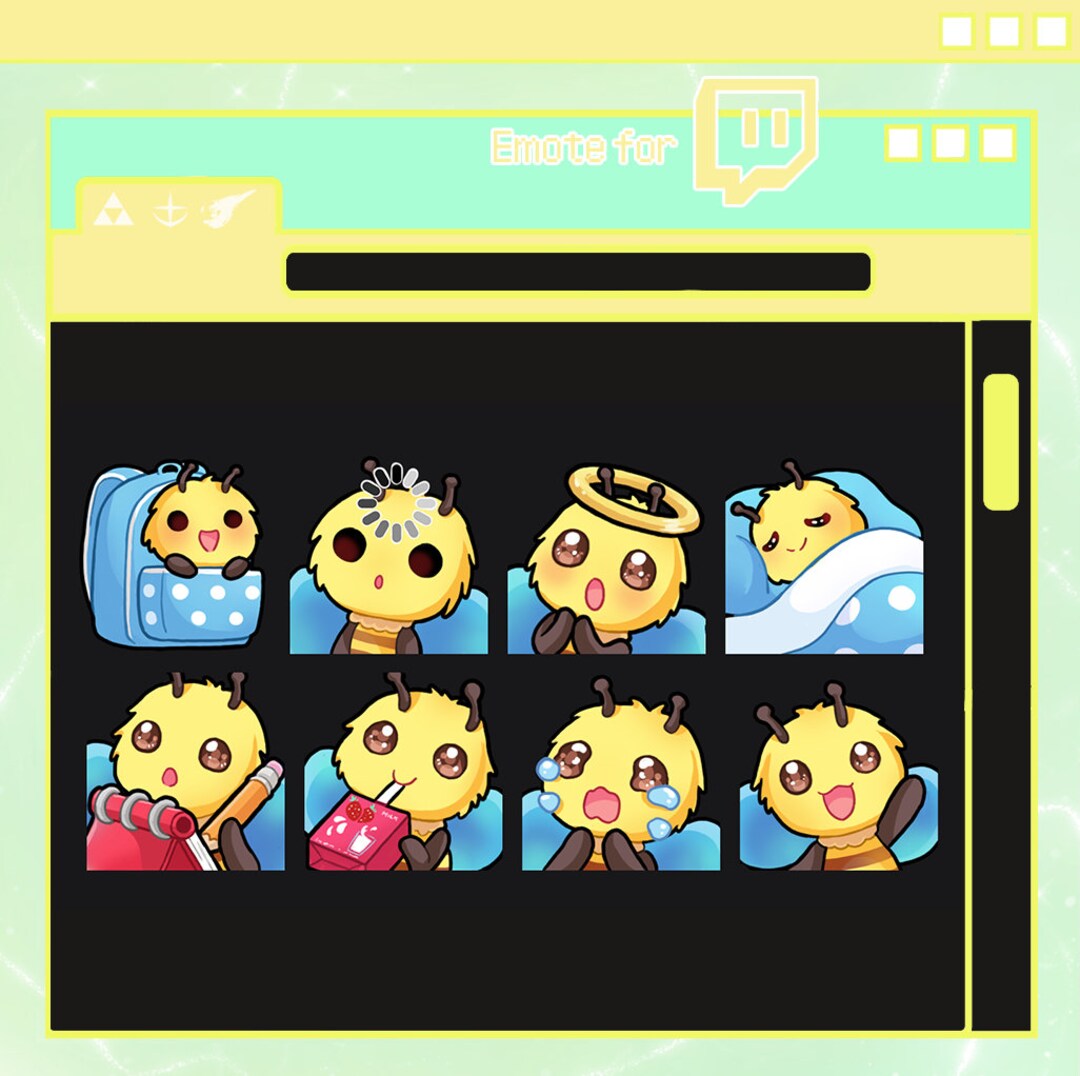 Bee Emote for Twitch or Discord Set 4 - Etsy