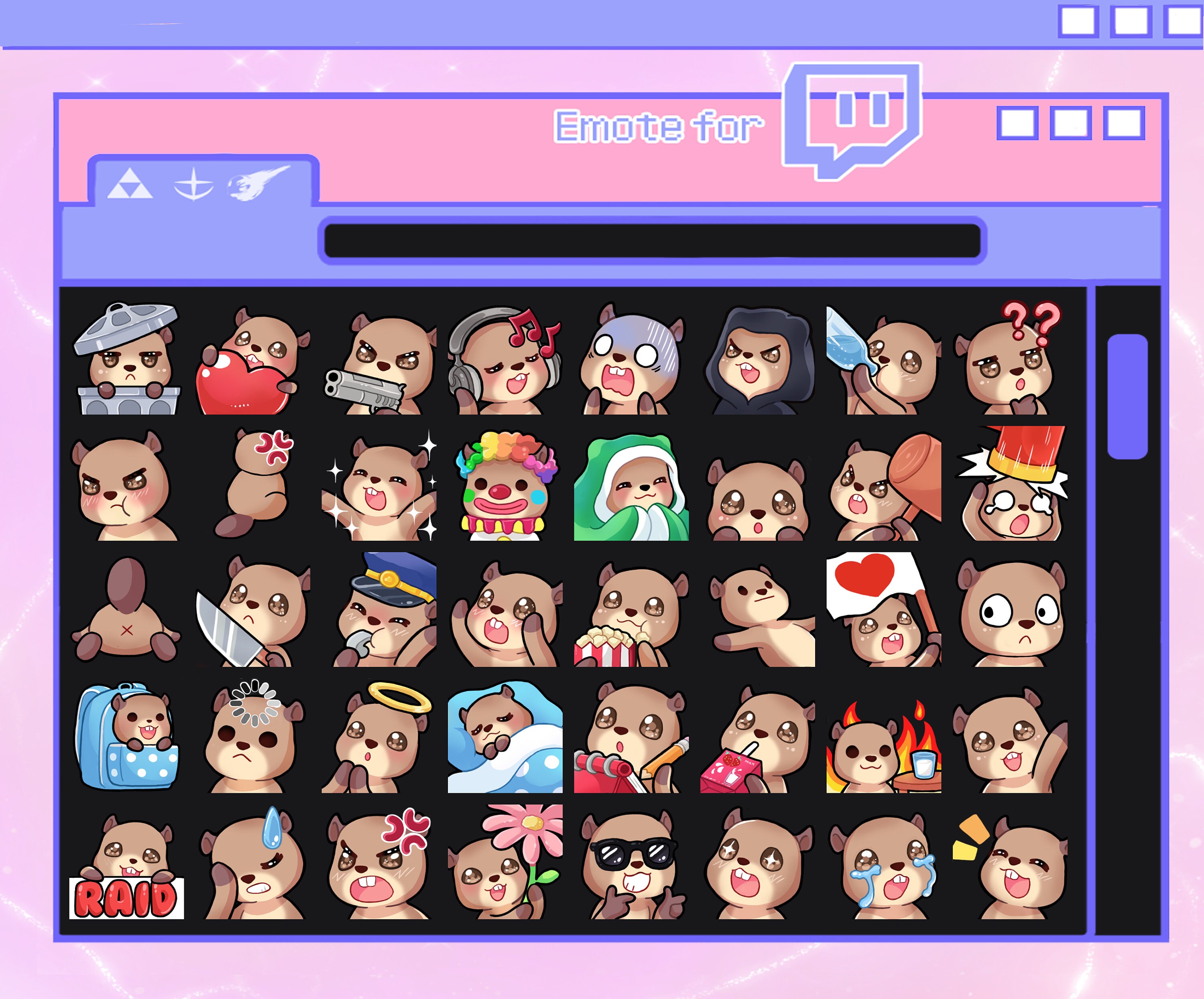 Beaver Giant Emote Pack for Twitch or Discord - Etsy