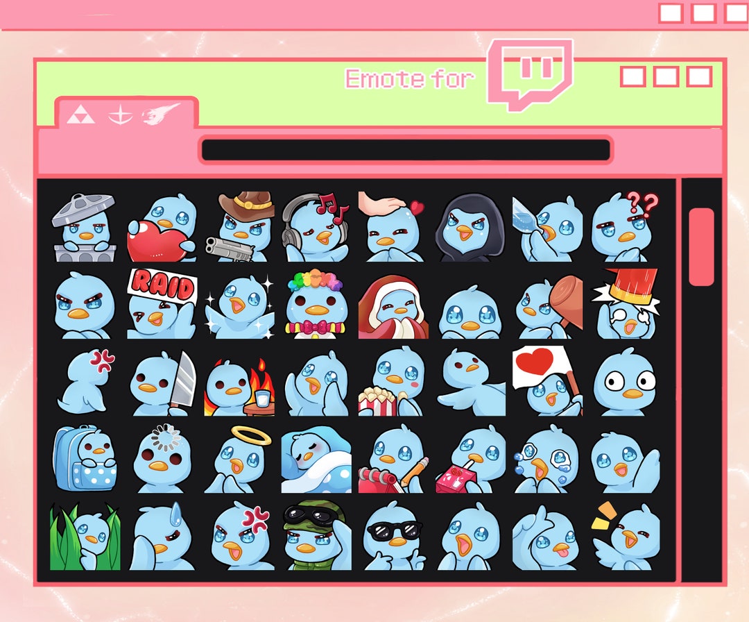 Blue Bird Giant Emote Pack for Twitch or Discord - Etsy UK