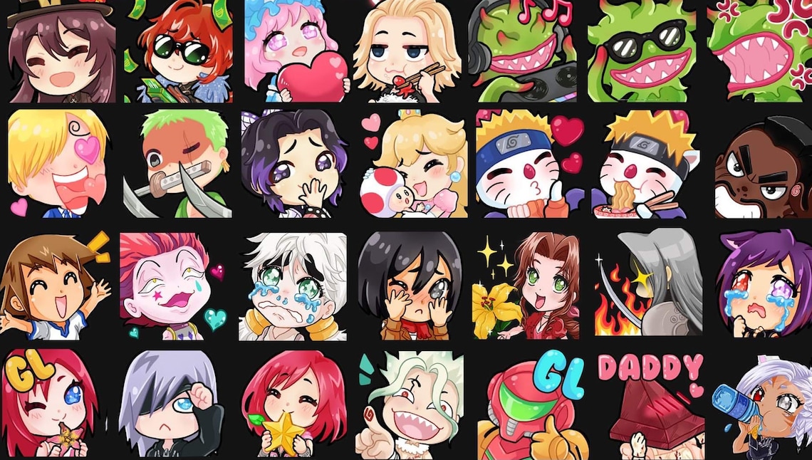 Custom Emote Commission for Twitch, Discord or Tiktok digital Item - Etsy