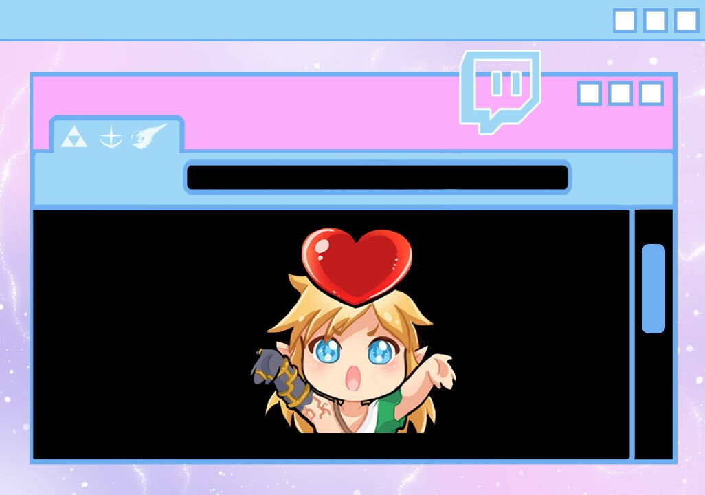 Link Heart Emote for Twitch or Discord - Etsy