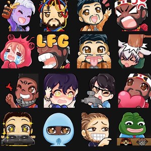 Custom Emote Commission for Twitch, Discord or Tiktok digital Item - Etsy