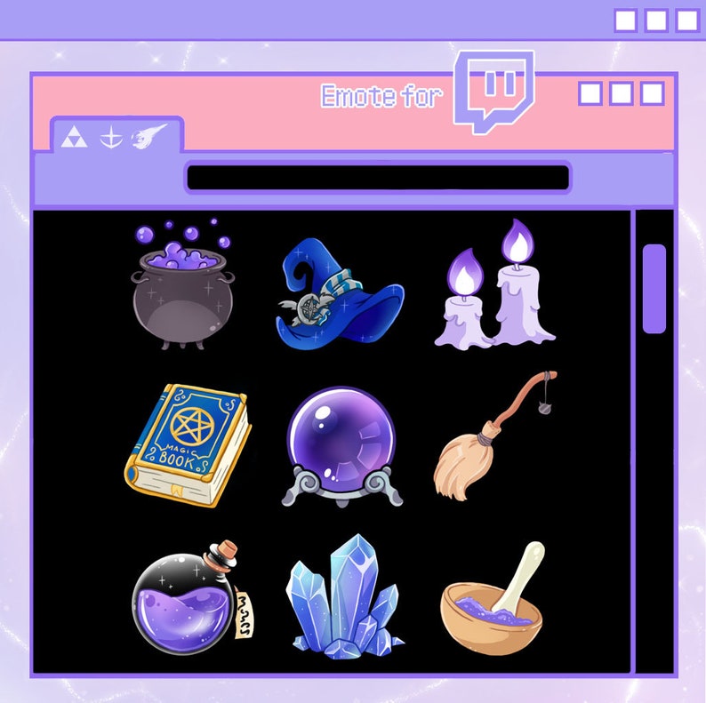 Twitch Subscriber Badge Bit Badge Magic Mix - Etsy