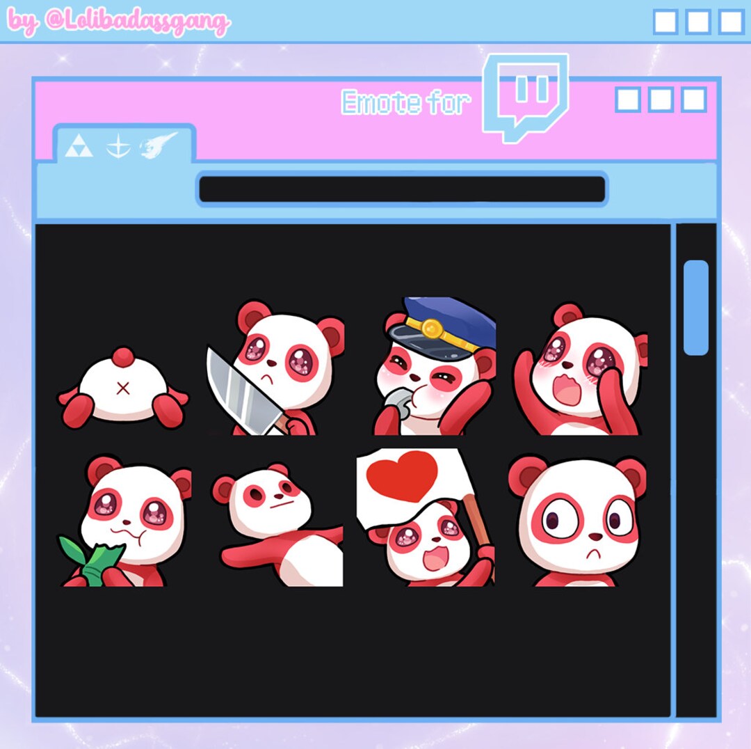 Red Panda Emote for Twitch or Discord Set 3 - Etsy