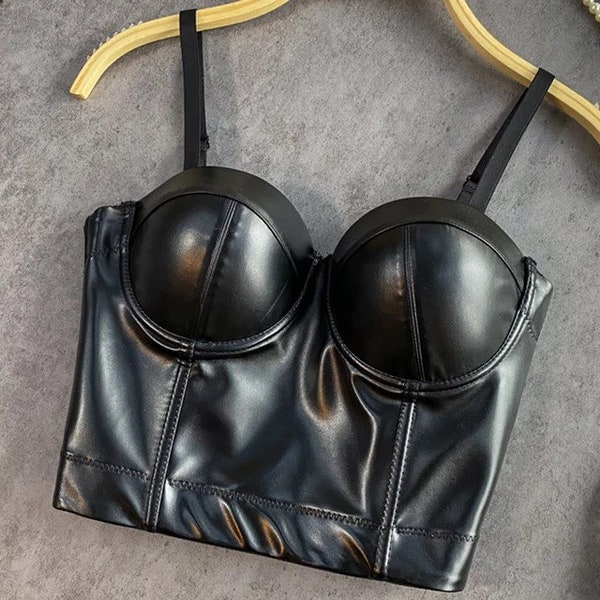 Leather Bustier - Etsy