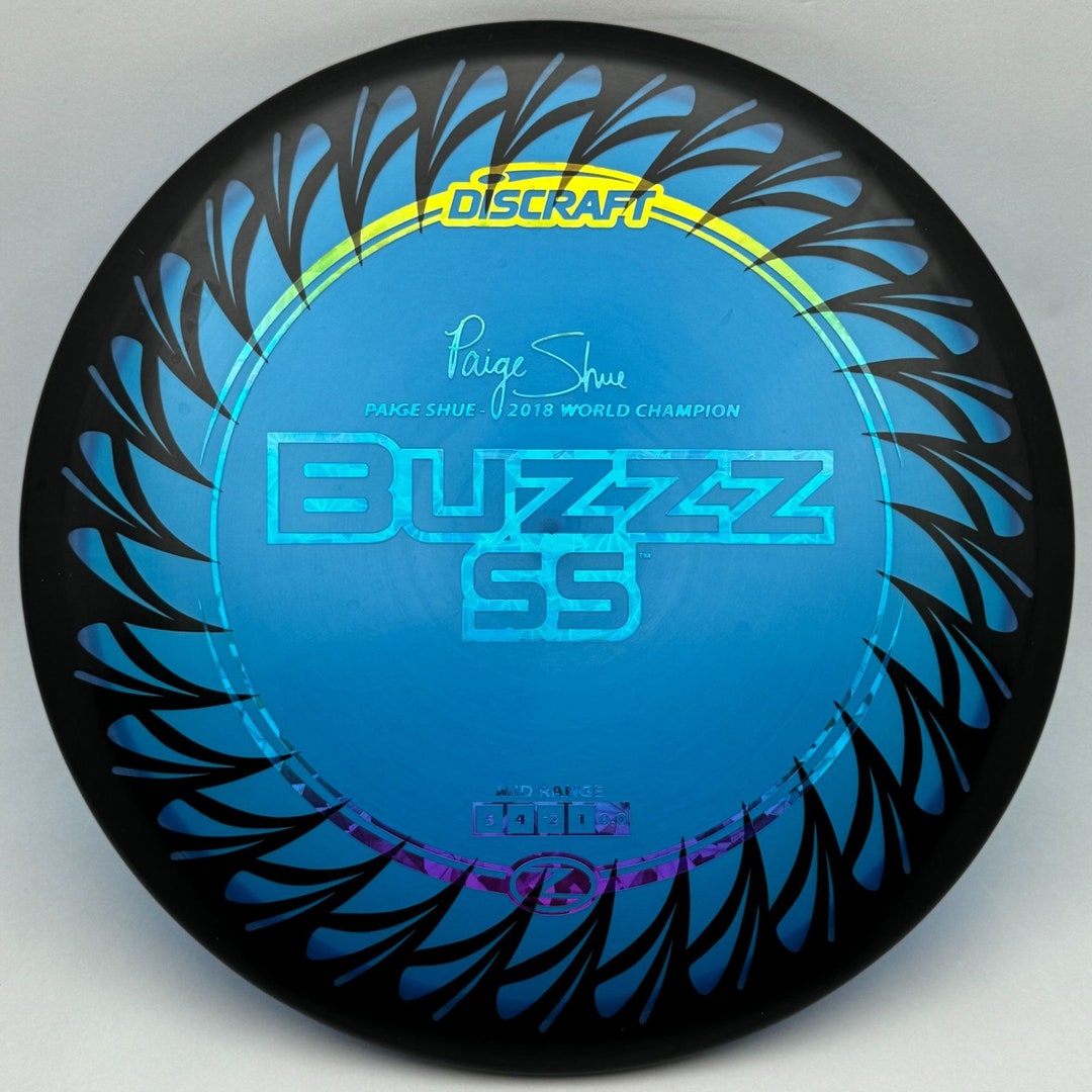 Discraft Z Buzzz SS 175g Blue Disc Golf Mid Range Paige Shue Signature ...