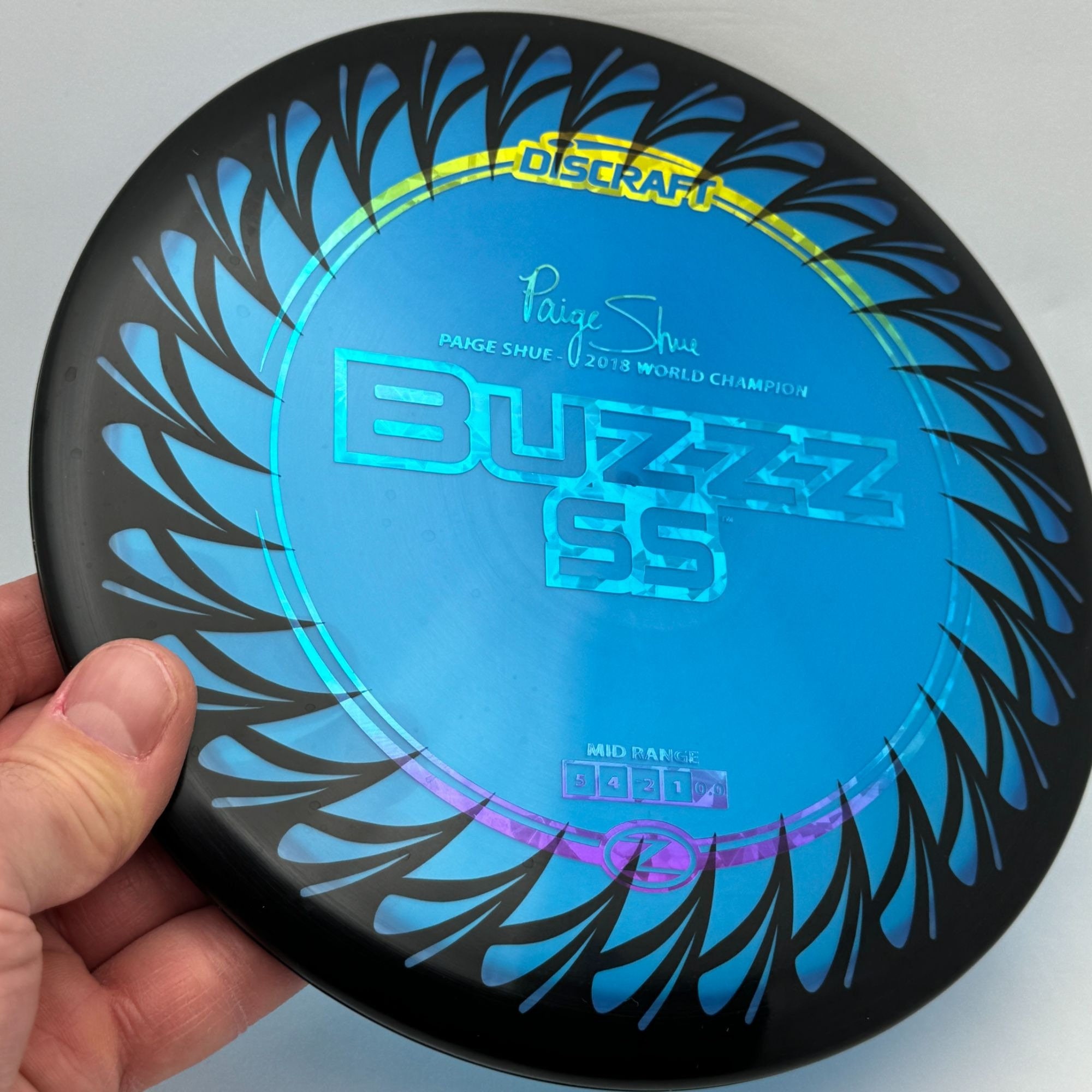 Discraft Z Buzzz SS 175g Blue Disc Golf Mid Range Paige Shue Signature ...